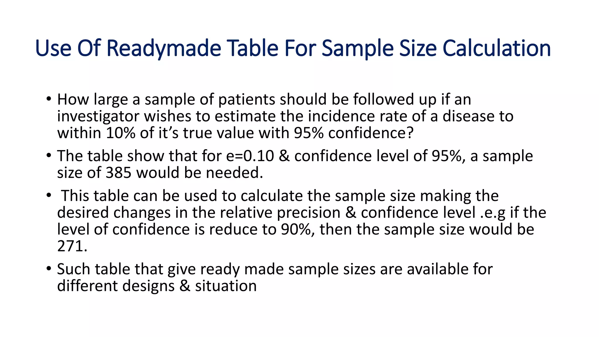 How to determine sample size | PPTX