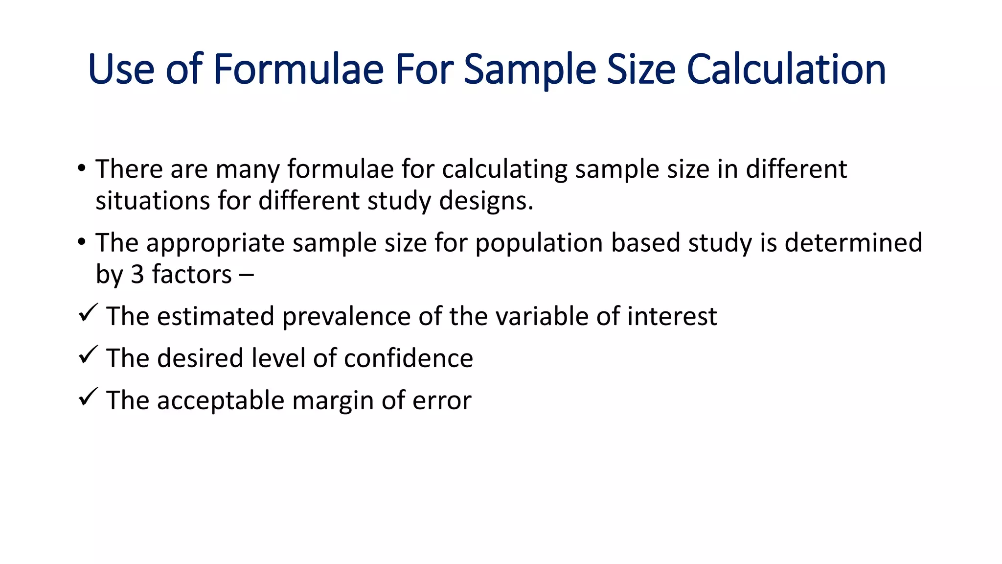 How to determine sample size | PPTX