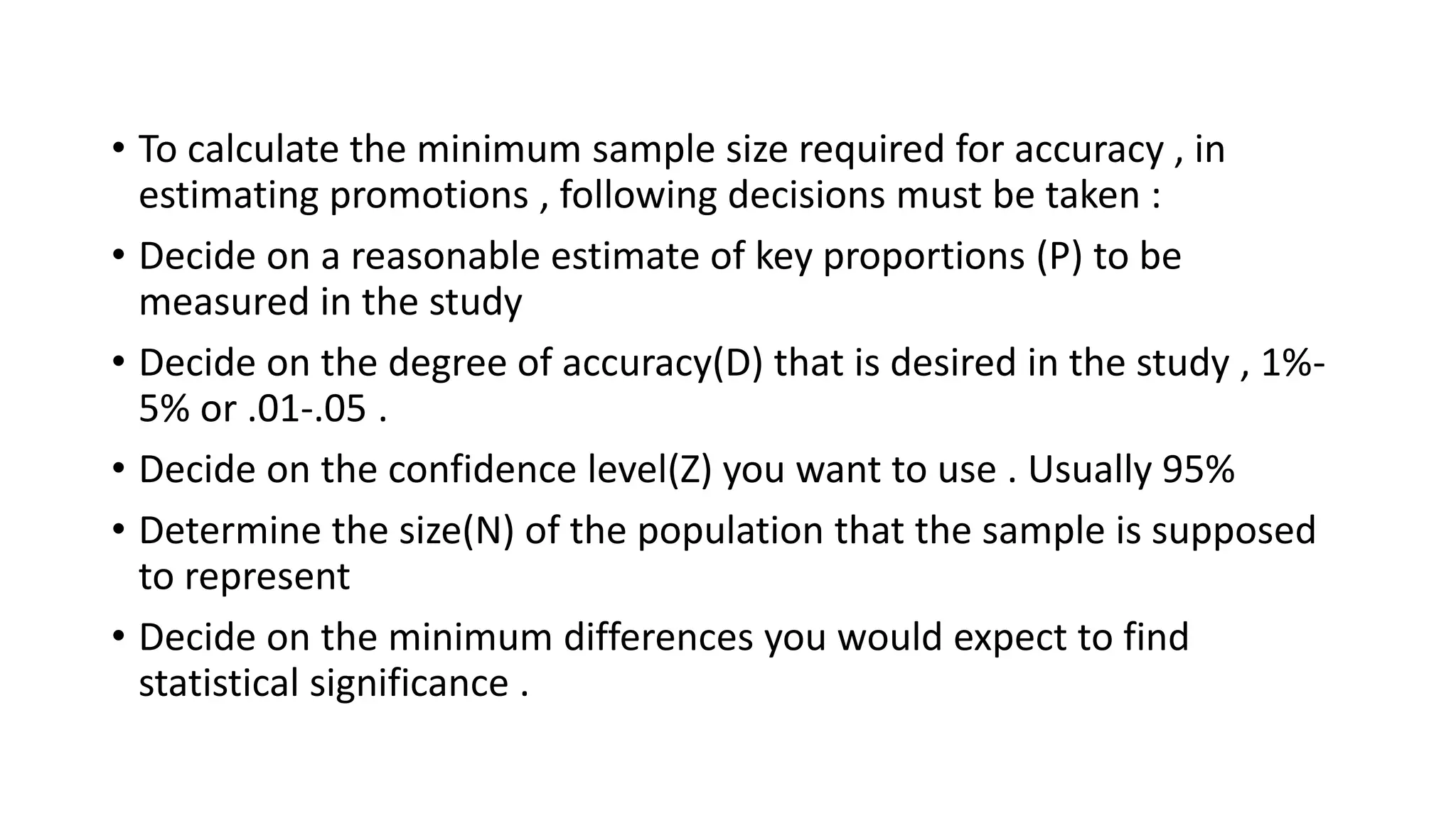 How to determine sample size | PPTX