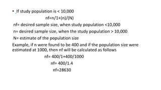 How to determine sample size | PPTX