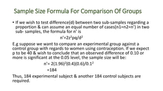 How to determine sample size | PPTX