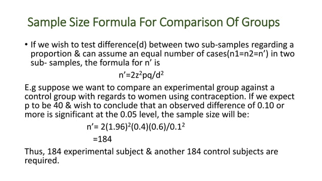 How to determine sample size | PPTX