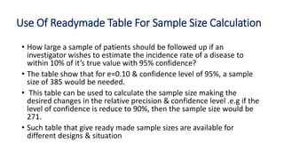 How to determine sample size | PPTX