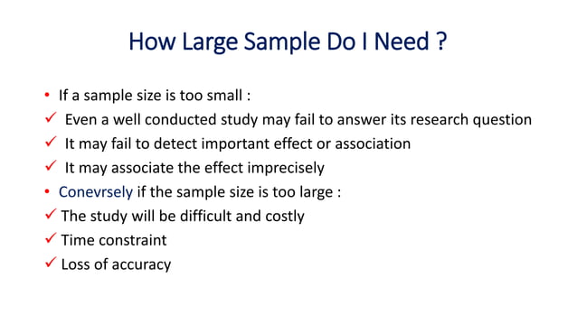 How to determine sample size | PPTX