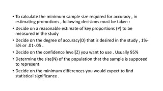 How to determine sample size | PPTX