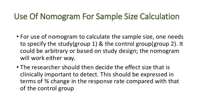 How to determine sample size
