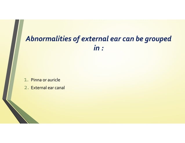 External ear abnormalities | PPT