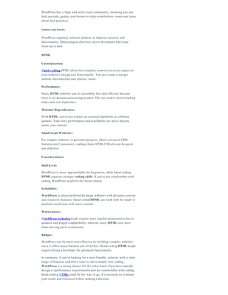 What is Wordpress | What is HTML | Wordpress vs HTML | PPTX