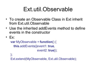 Ext J S Observable | PPT | Programming Languages | Computing