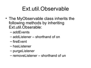 Ext J S Observable | PPT | Programming Languages | Computing