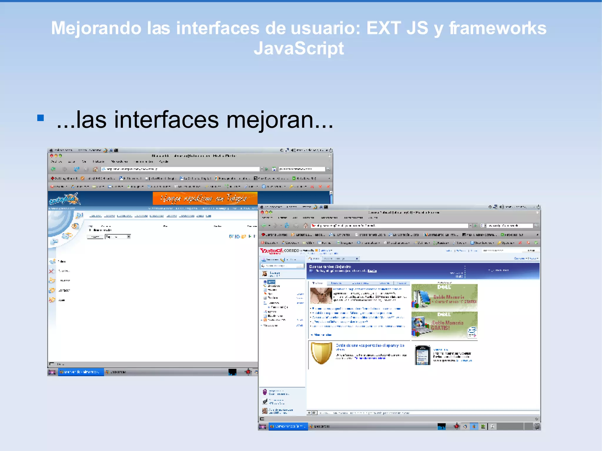 Ext Js Y Frameworks Javascript Ppt