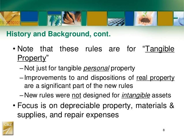 Are You Ready for the New Tangible Property Rules?
