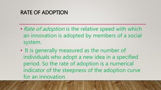 factors promoting and retarding the adoption of innovation | PPTX