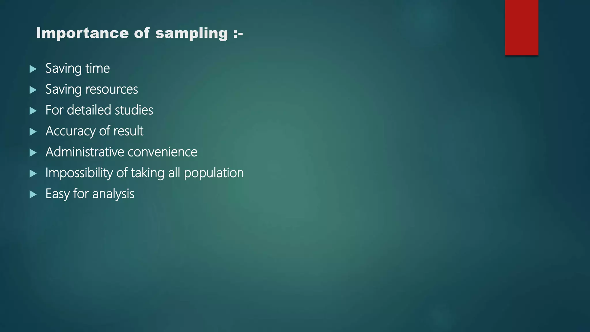 Sampling , Advantages limitations | PPTX