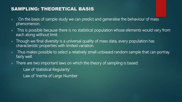 Sampling , Advantages limitations | PPTX | Physics | Science