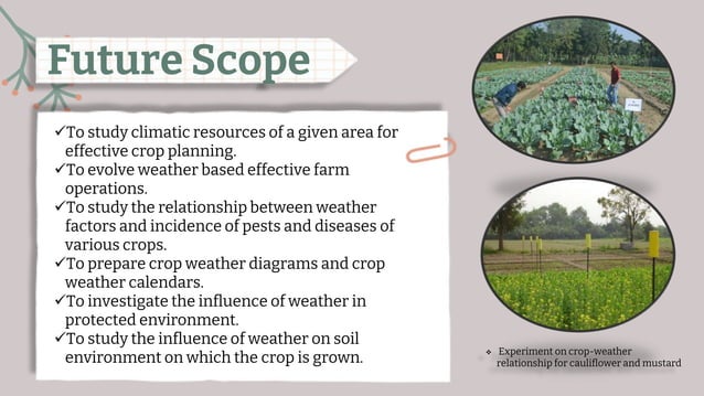 Agrometeorology And It's Importance In Crop Production | PPTX ...
