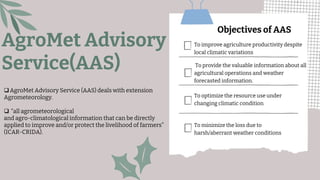 Agrometeorology And It's Importance In Crop Production | PPTX