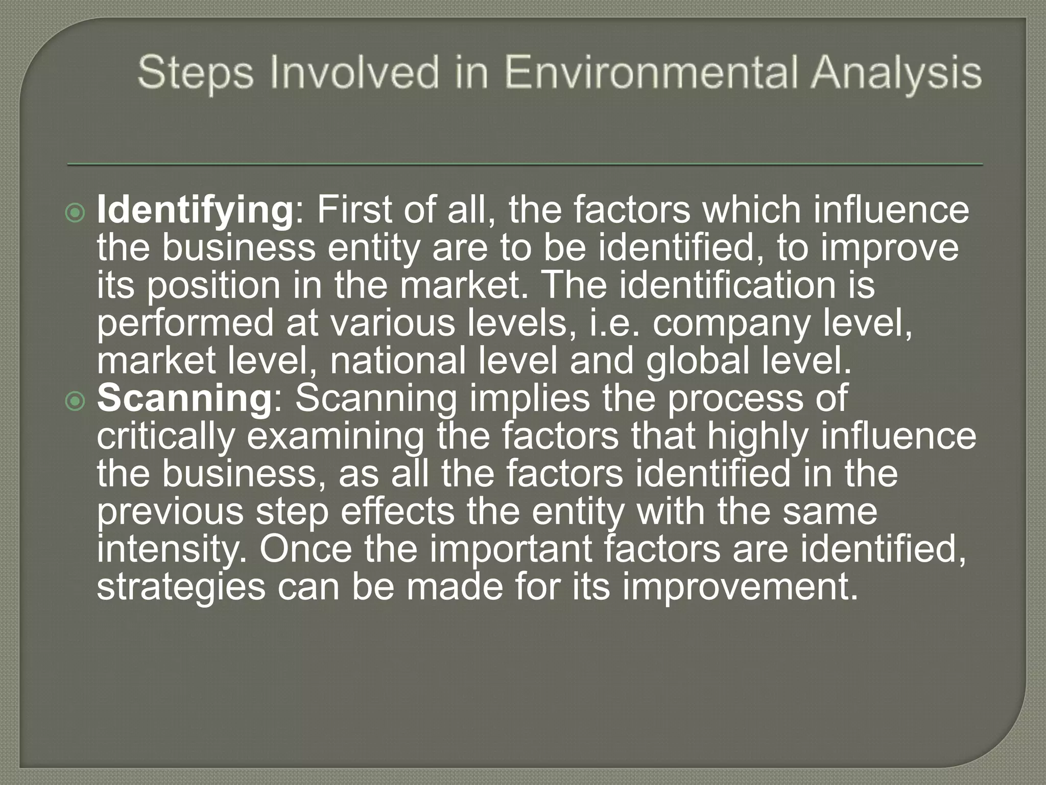 External environmental analysis | PPTX