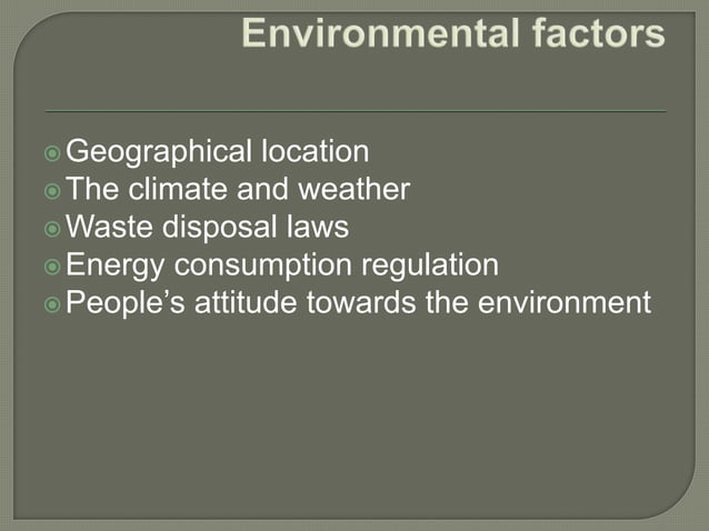 External environmental analysis | PPTX | Environmental Services ...
