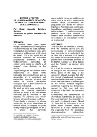 Extasis y popper | PDF