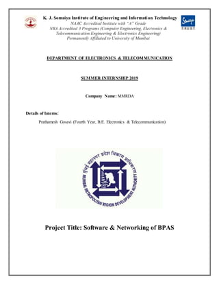 Internship- BPAS | PDF