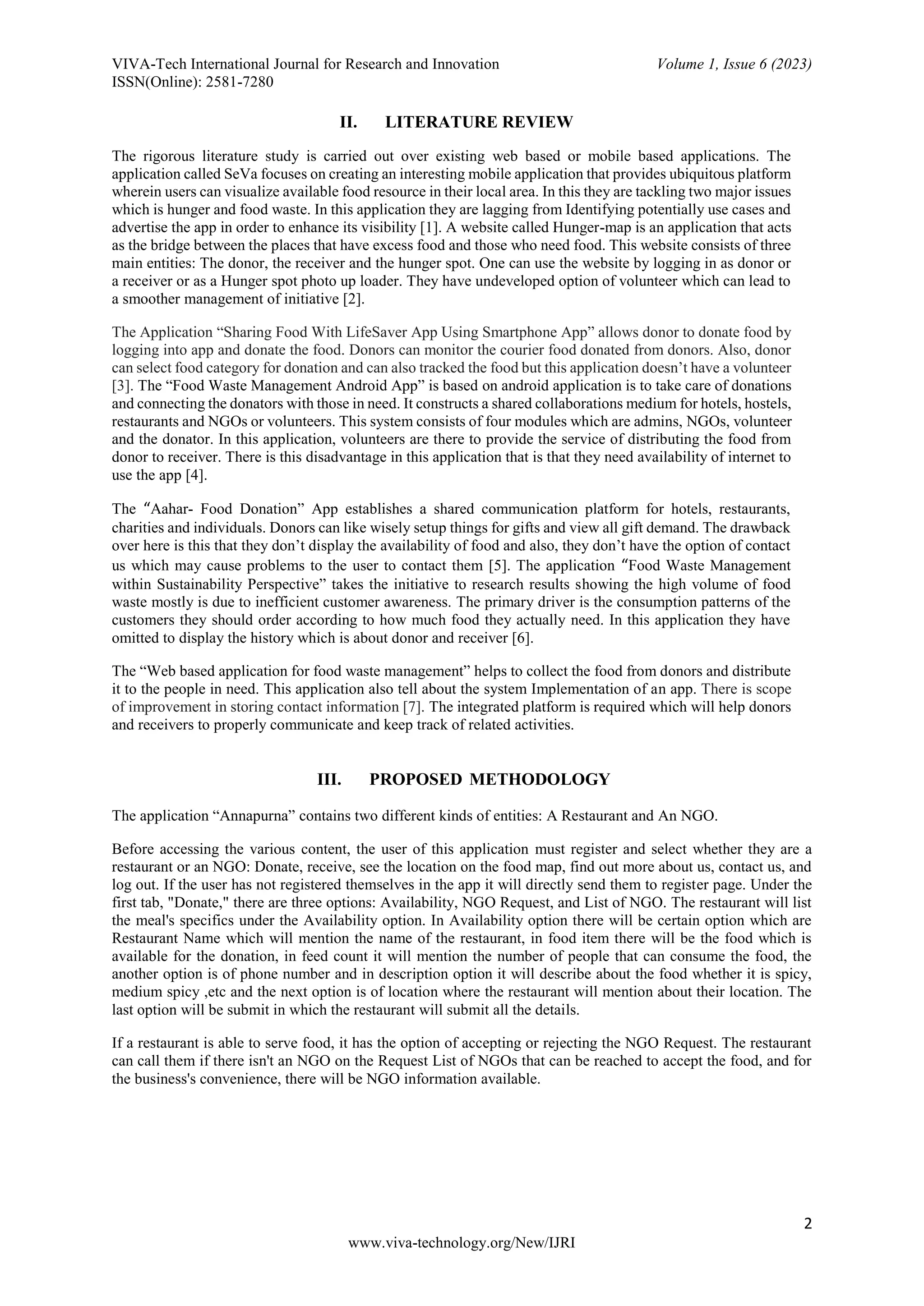 Annapurna – Waste Food Management system | PDF