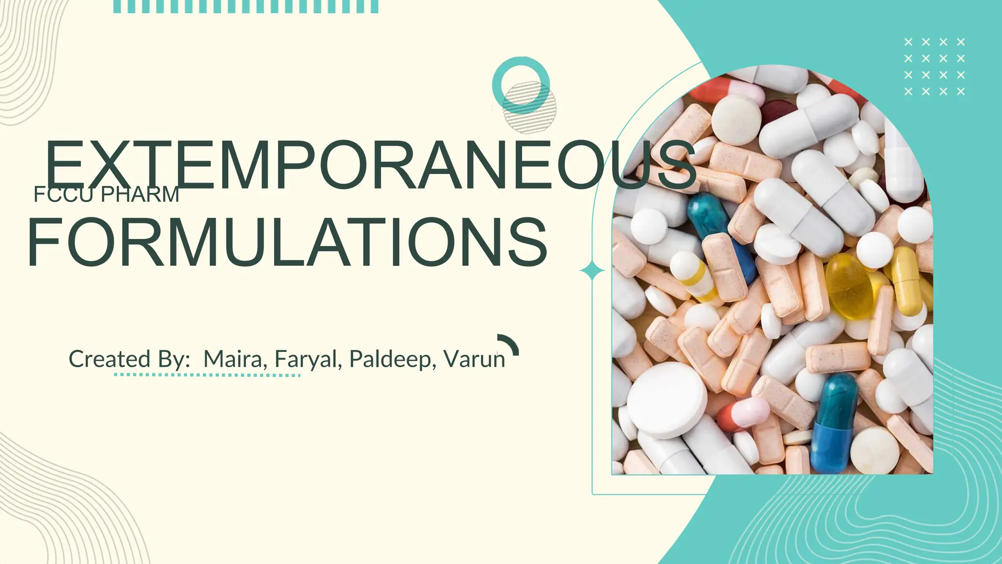 extemporaneous formulations dispensed in Pakistan .pptx