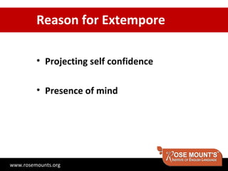 Extempore | PPT