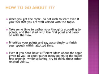 Extempore Speaking: Strategies and Techniques.pptx