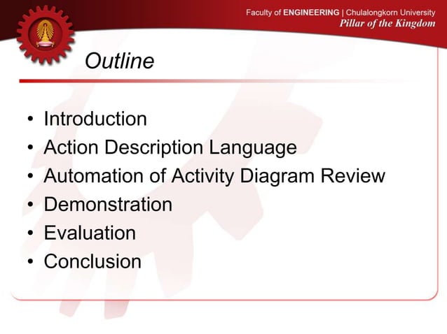 Enhancement of Action Description Language for UML Activity Diagram Review | PPTX