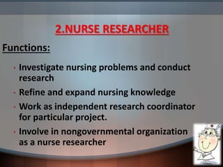 Extended and expanded role of a nurse | PPTX