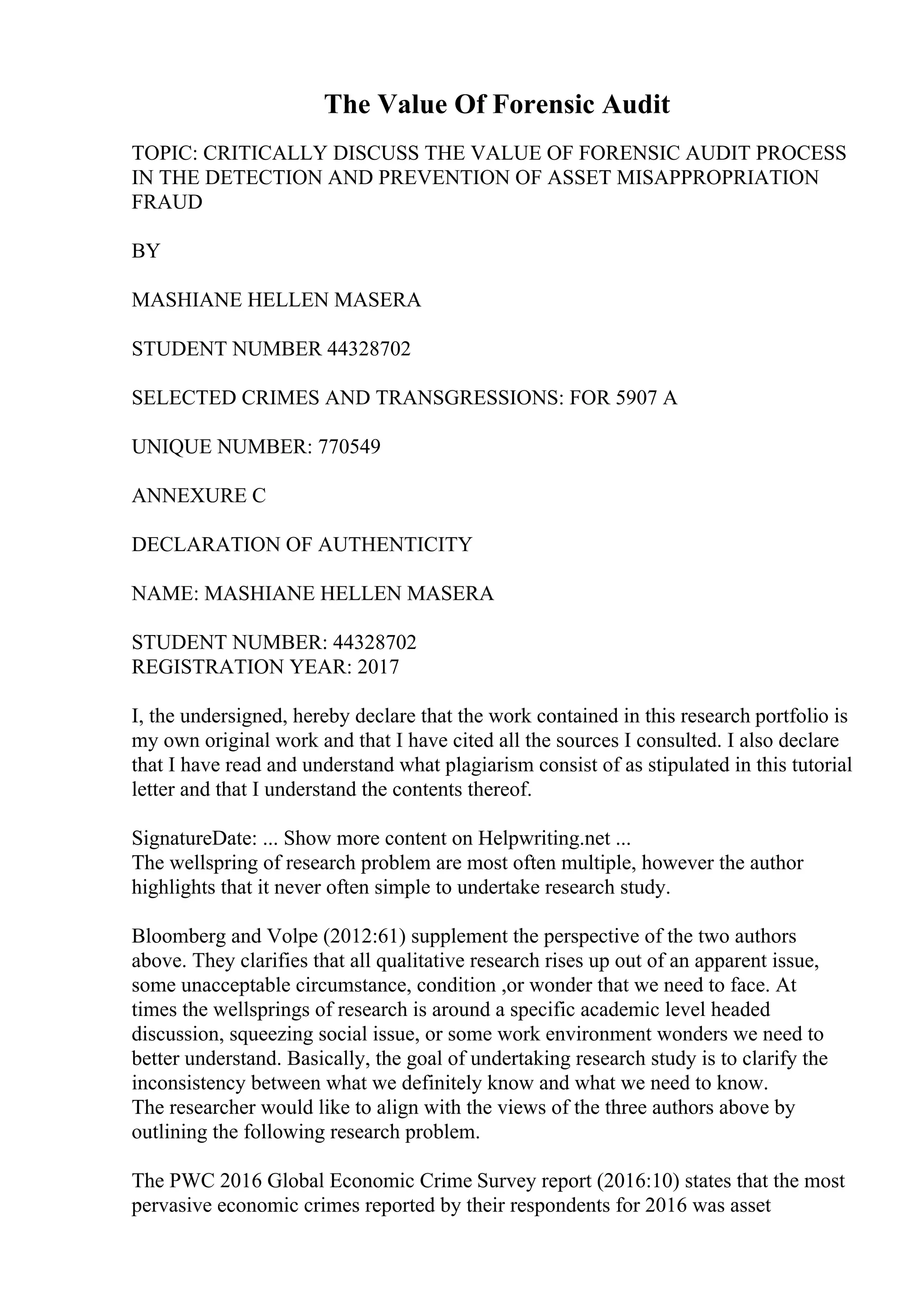 Extended Definition Essay Examples | PDF