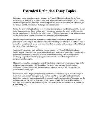 Extended Definition Essay Topics.pdf