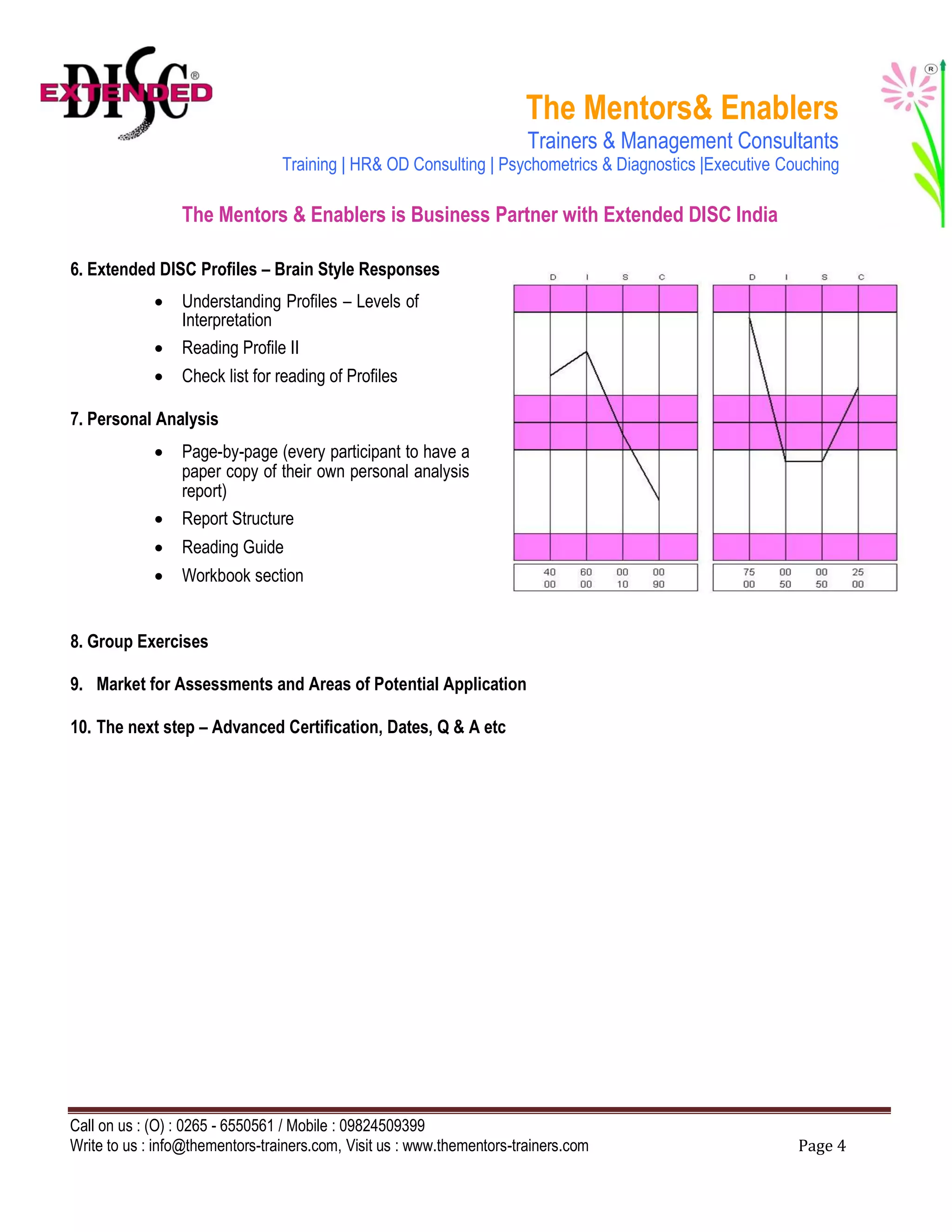 Certification Brochure Extended DISC level 1CEDA | PDF