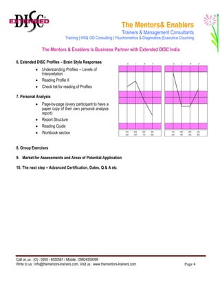 Certification Brochure Extended DISC level 1CEDA | PDF