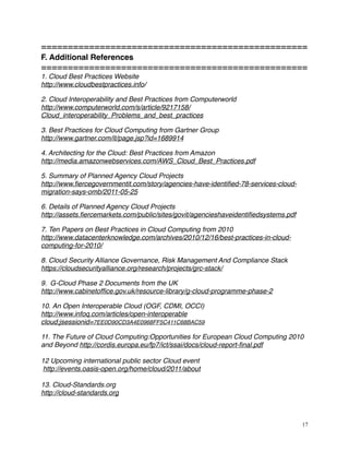 2011 Draft: Recommended Cloud Best Practices | PDF | Cloud Computing | Internet