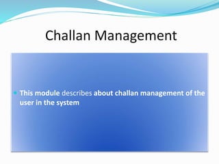 Extended e challan | PPTX