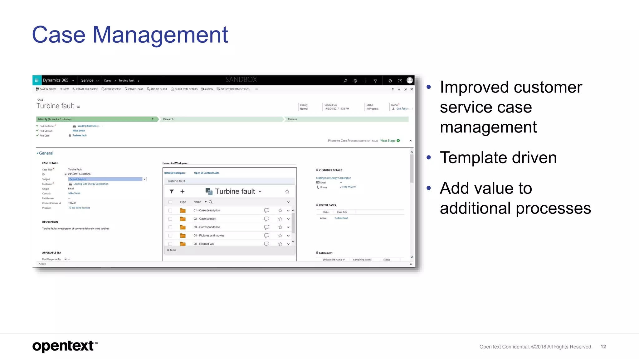 OpenText Extended ECM for Microsoft Dynamics Customer Engagement | PPTX