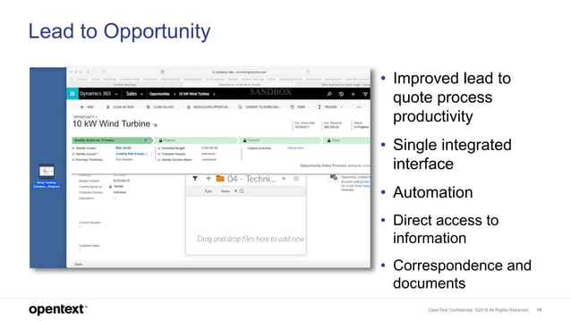 OpenText Extended ECM for Microsoft Dynamics Customer Engagement | PPT