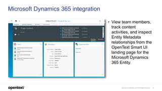 OpenText Extended ECM for Microsoft Dynamics Customer Engagement | PPTX