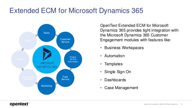 OpenText Extended ECM for Microsoft Dynamics Customer Engagement