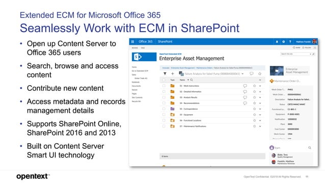 Extended ecm for office 365 overview and roadmap | PPT