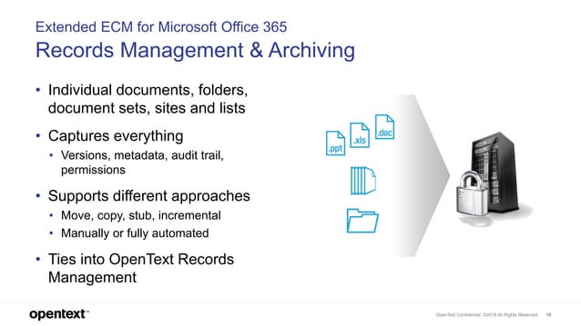 Extended ecm for office 365 overview and roadmap | PPT
