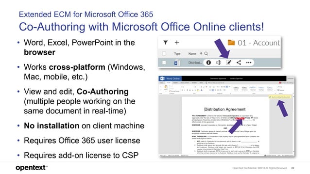 Extended ecm for office 365 overview and roadmap | PPT