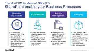 Extended ecm for office 365 overview and roadmap | PPT