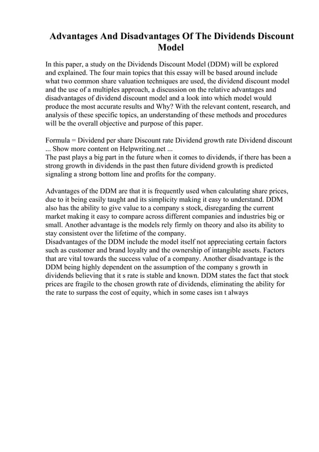 Extended Essay Abstract Example | PDF