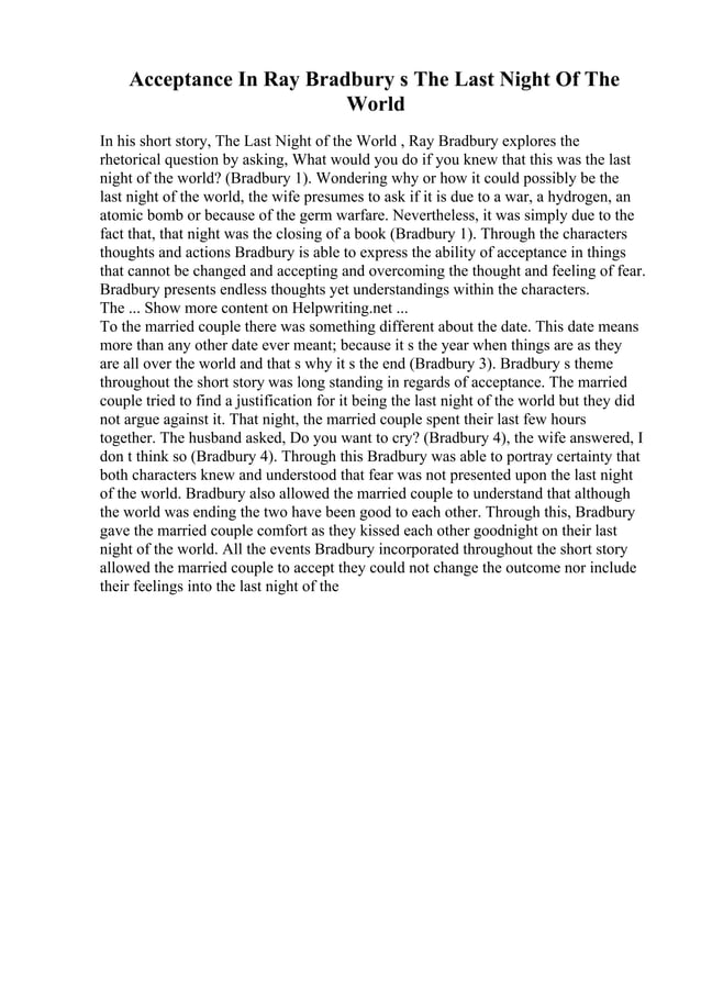 Extended Essay Abstract Examples | PDF