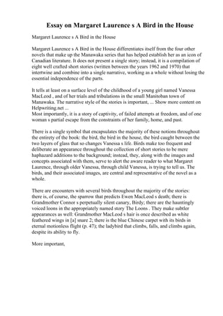 Extended Essay Abstract Examples | PDF