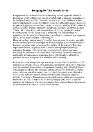 Extended Essay Abstract Examples | PDF