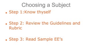 Extended essay intro | PPTX